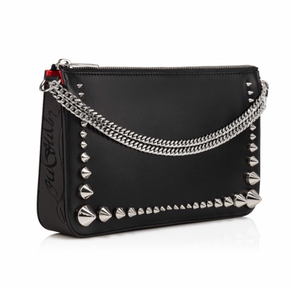 Christian Louboutin | Bags | Loubila Shoulder Bag Calf Leather Rubber ...